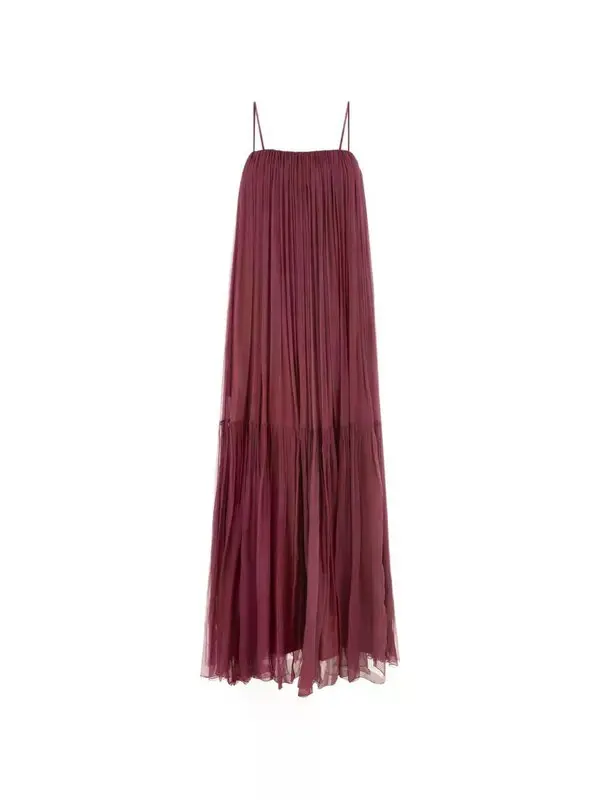 Chloé Tyrian Sleeveless Maxi Dress - Red