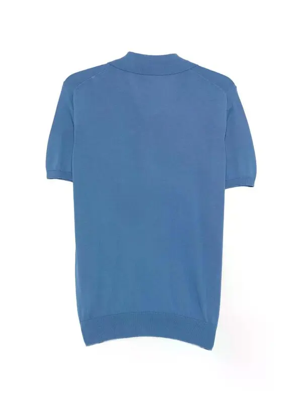 Alpha Studio Polo Shirt Knitwear - Blue