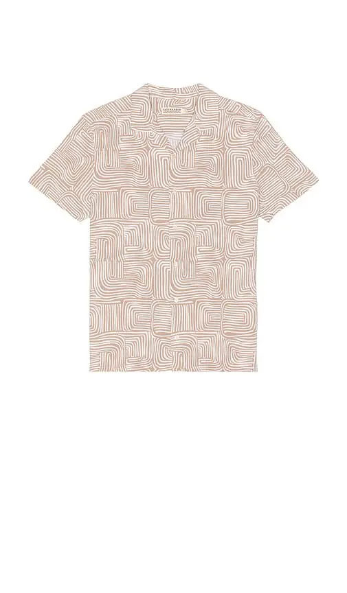 FAIR HARBOR Castaway Textured Camp Shirt In . Also