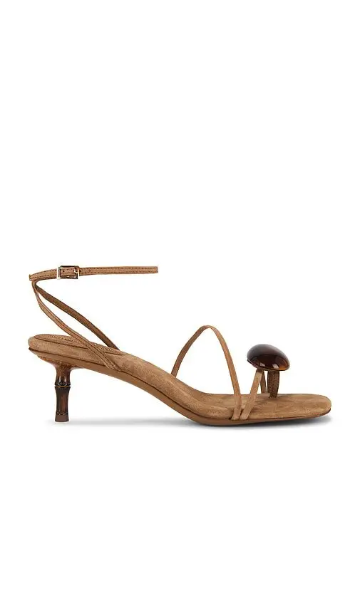 Jeffrey Campbell Carnelian Suede Stiletto Sandal - Tan