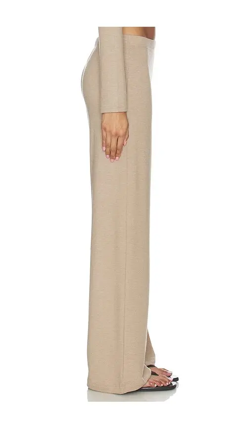 LESET Lauren Wide Leg Pant - Nude