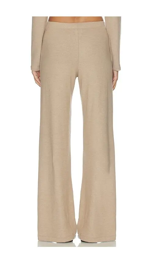 LESET Lauren Wide Leg Pant - Nude