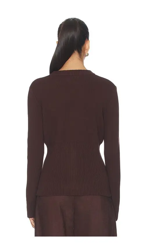 ALIGNE Ruby Knitted Cardigan - Chocolate