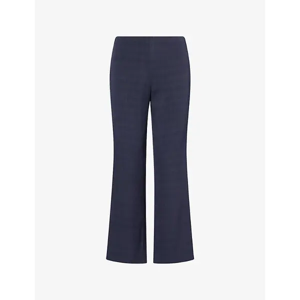 BLAZÉ MILANO Morelia Slim-fit Cropped-leg Woven Trousers - Nuit