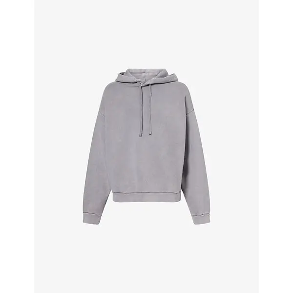 AGOLDE Salford Brushed-fleece Cotton-jersey Hoody - Counter (faded Blk)