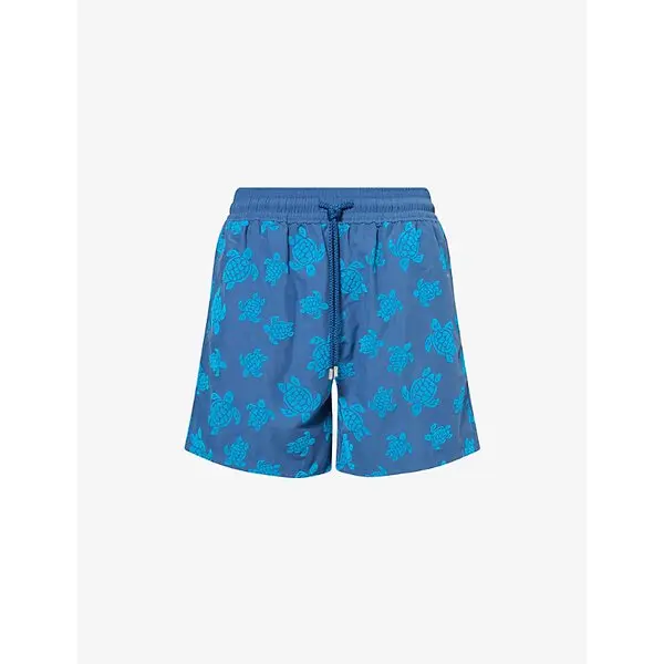 Vilebrequin Moorea Turtle-print Swim Shorts - Evening