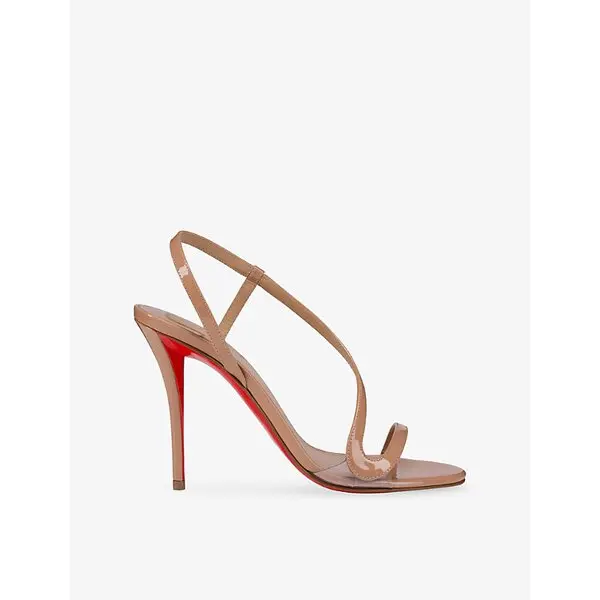 CHRISTIAN LOUBOUTIN Roza Z 100 Patent-leather Heeled Sandals - Blush