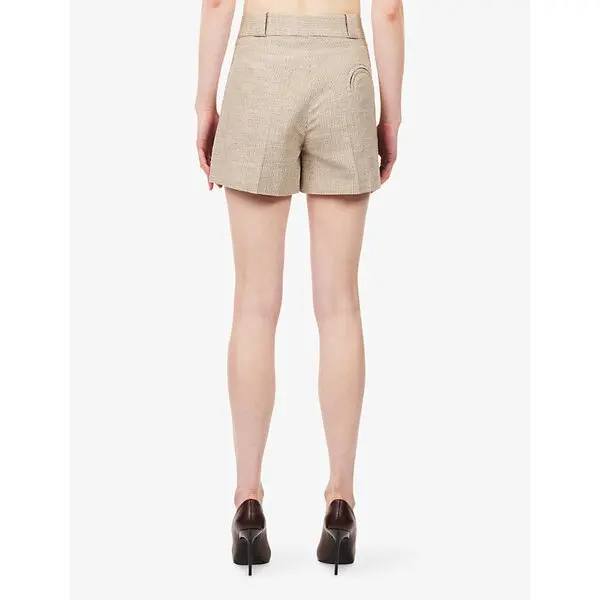 BLAZÉ MILANO Marisa Selle Pleated Woven Shorts