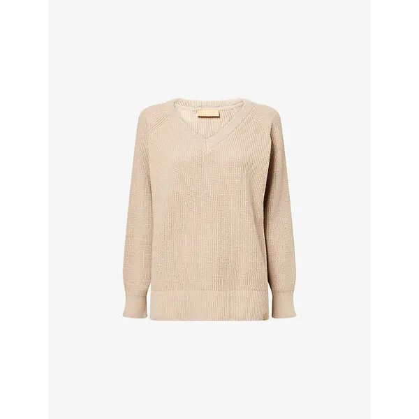 NOW YOU LIVE Laughton V-neck Knitted Jumper