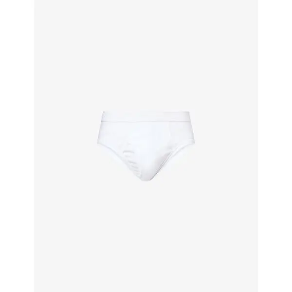 TOM FORD Tonal-logo Stretch-cotton Boxer Briefs - White