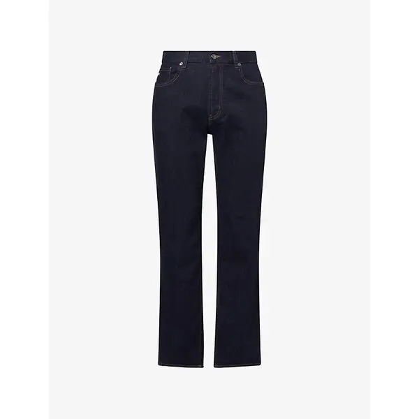 Emporio Armani J76 Straight-leg Stretch-denim Jeans - Blue Denim