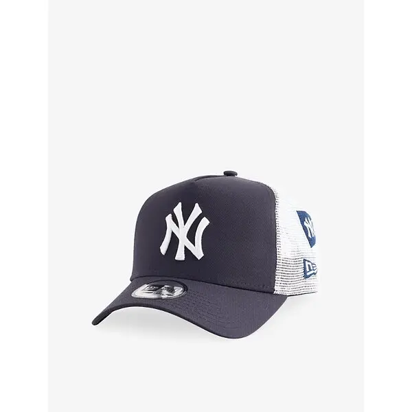 New Era New York Yankees Cotton And Mesh Trucker Cap - Navy