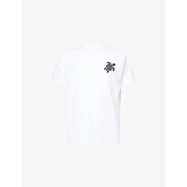 Vilebrequin Partisol Branded-print Cotton-jersey T-shirt - Blanc