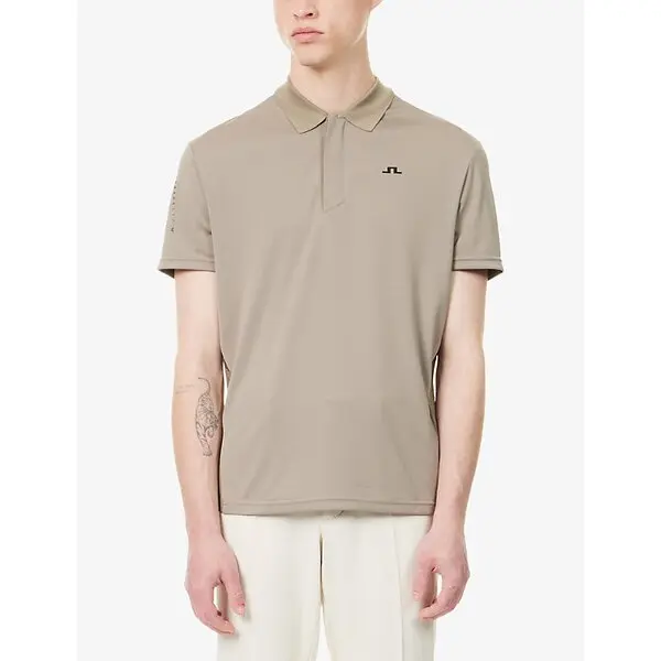 J. Lindeberg Neri Hybrid Knit Polo Shirt
