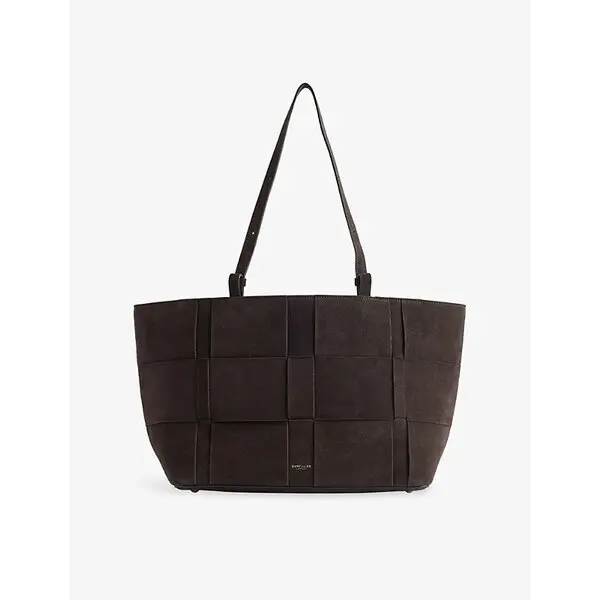 DEMELLIER The Florence Suede Tote Bag - Dk Chocolate