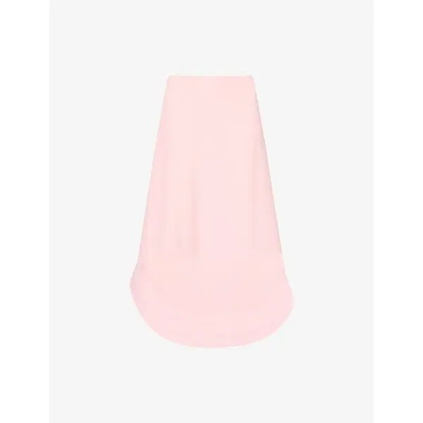 Stella McCartney Draped High-rise Silk-blend Midi Skirt - Ballet Pink