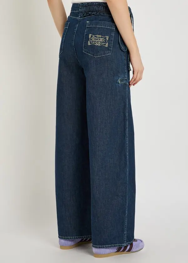 DAMSON MADDER Augusta Ruffled Straight-leg Jeans
