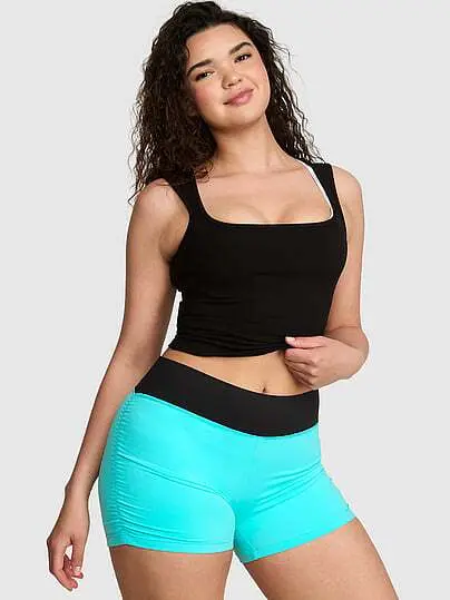 Pink Ruched Relay™ Shorts - Blue