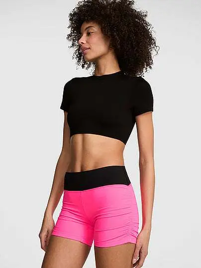 Pink Ruched Relay™ Shorts - Pink