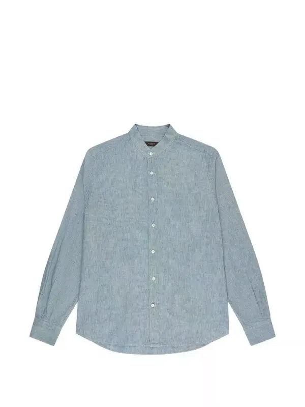 SLOWEAR Band-collar Shirt