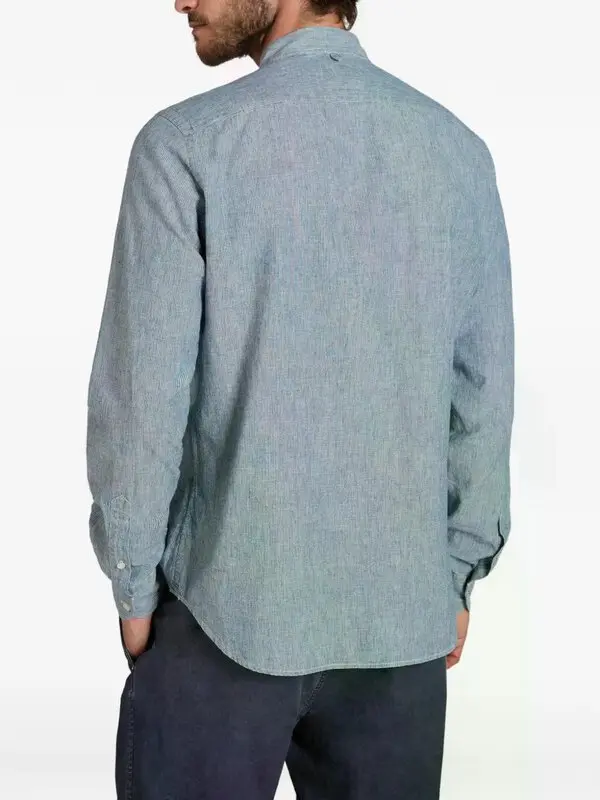 SLOWEAR Band-collar Shirt