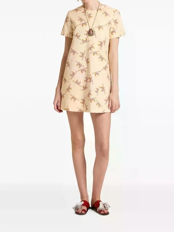 La DoubleJ Mini Swing Printed Dress - Neutrals