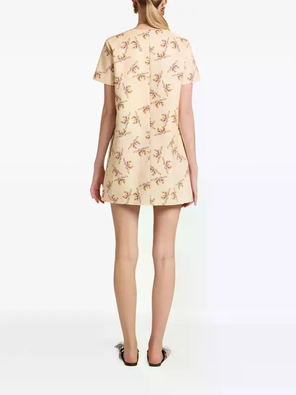 La DoubleJ Mini Swing Printed Dress - Neutrals