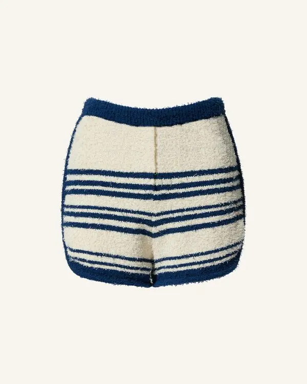 Perfect Moment Schild Cotton Knit Shorts - Navy