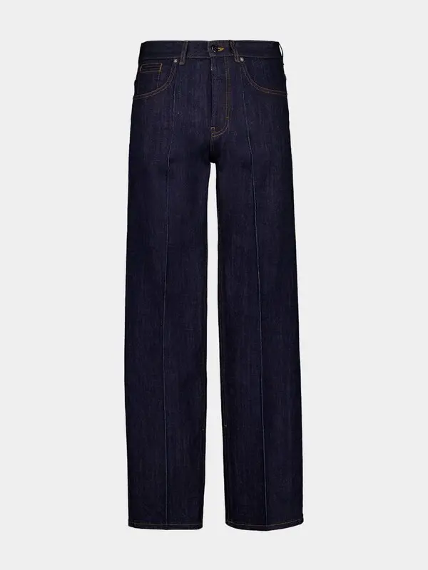 Givenchy Wide-leg Indigo Denim Jeans