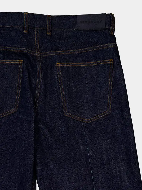 Givenchy Wide-leg Indigo Denim Jeans