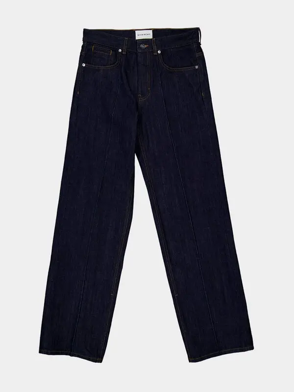Givenchy Wide-leg Indigo Denim Jeans