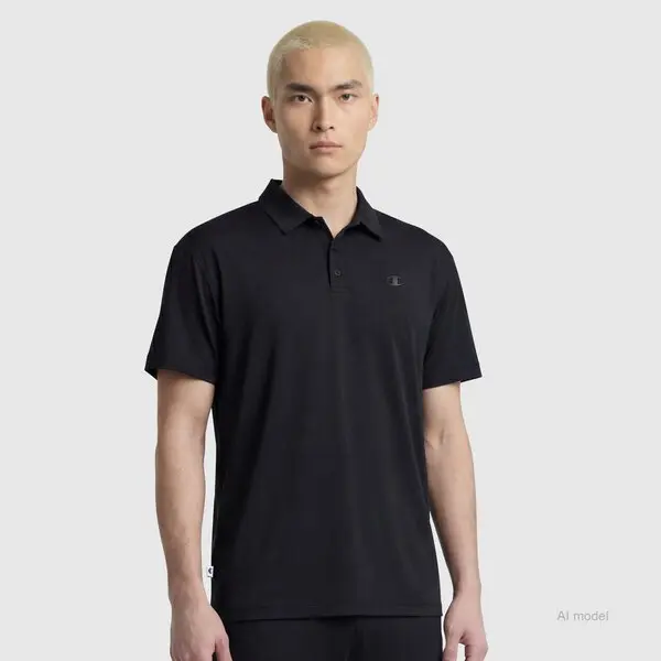 Champion Sport Polo, C Logo - Black