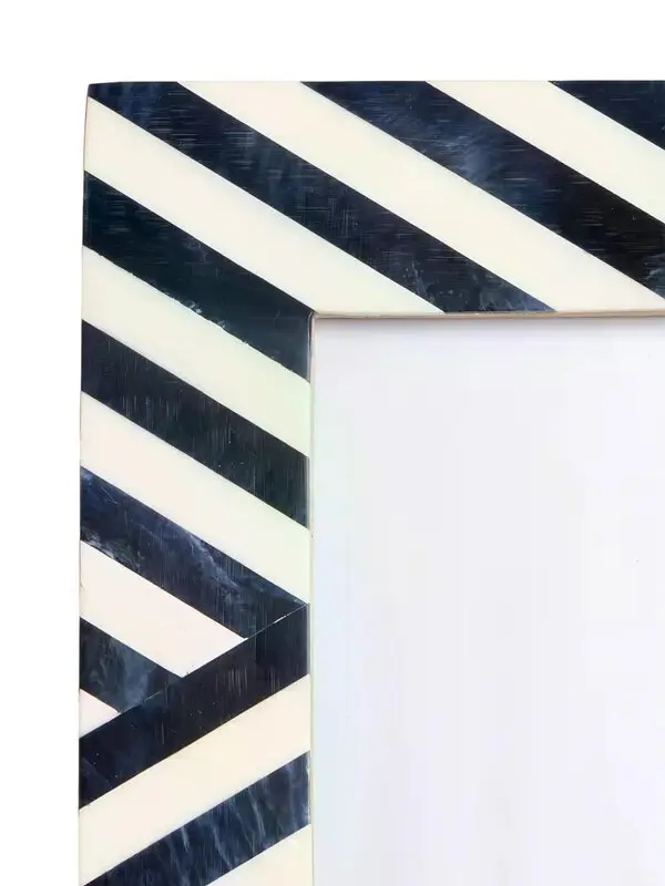 CU I SEEYOU Fun Striped Picture Frame - Blue