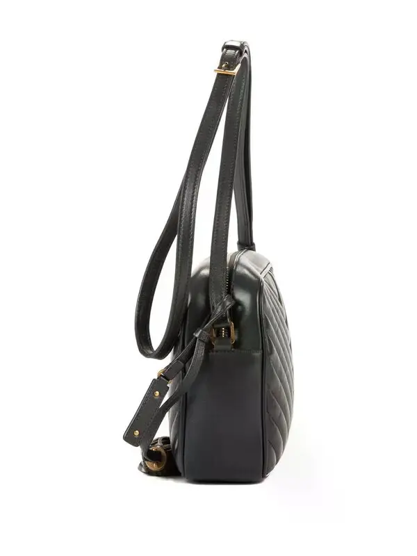 Saint Laurent Lou Camera Chevron-quilted Shoulder Bag - Grey
