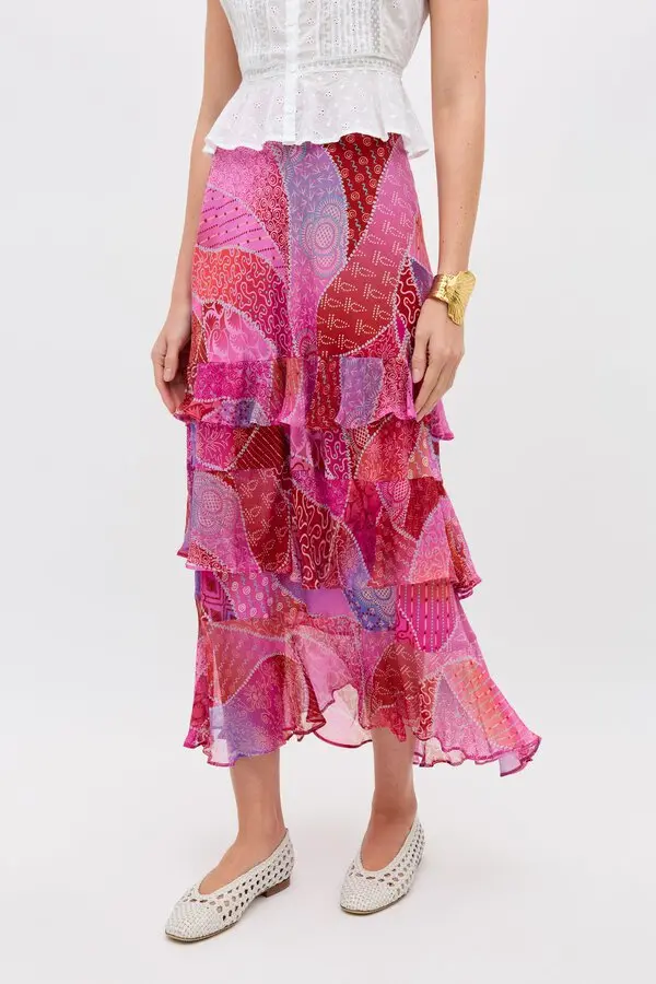 Rixo Preslee Midi Skirt
