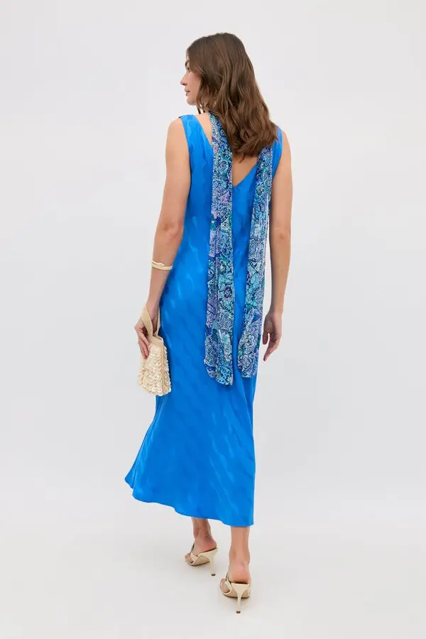Rixo Sandrine Wave Jacquard Dress