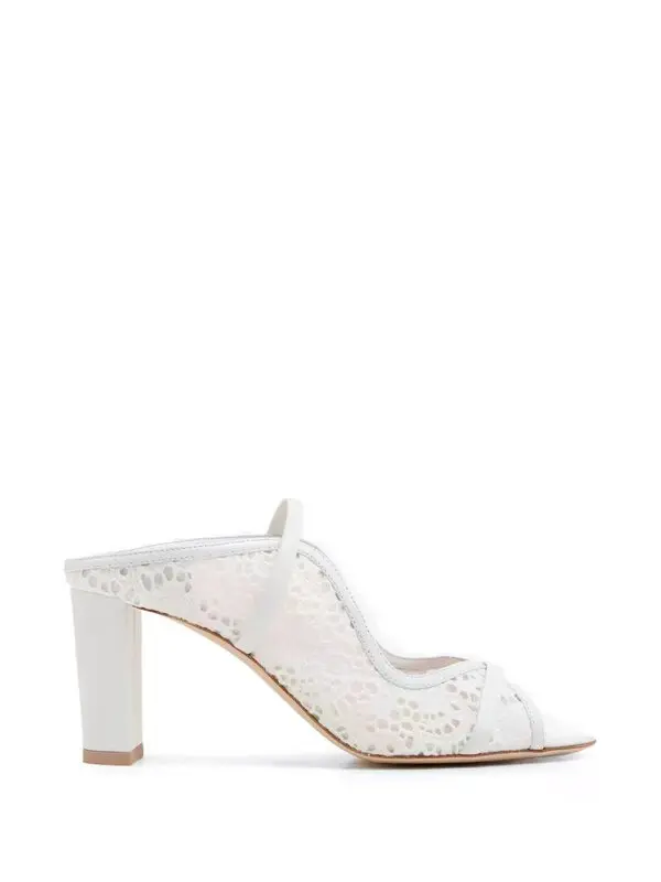 MALONE SOULIERS Norah Lace Straps Sandals - White