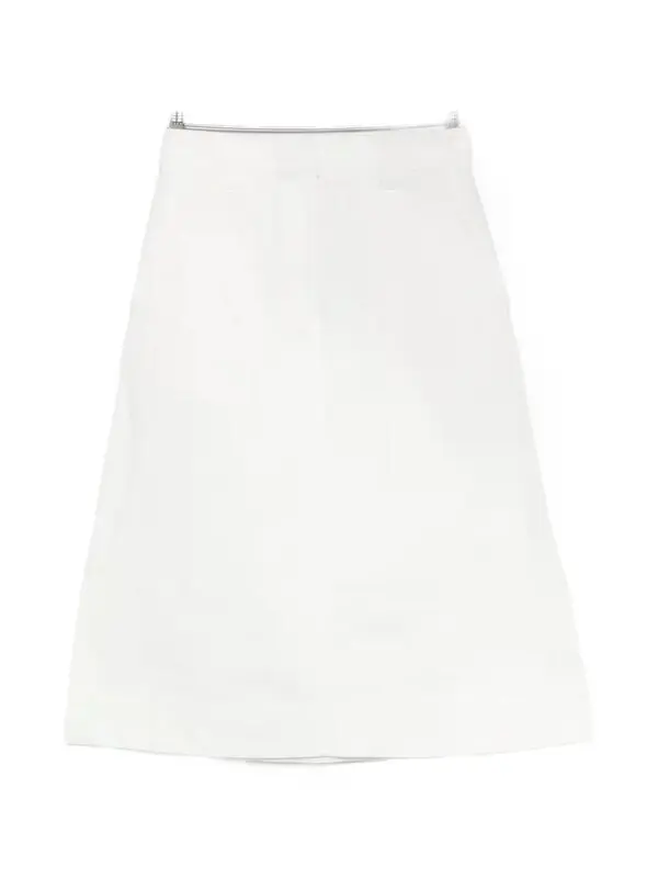 MARGARET HOWELL A-line Midi Skirt - Neutrals