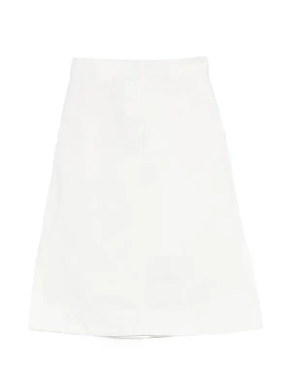 MARGARET HOWELL A-line Midi Skirt - Neutrals