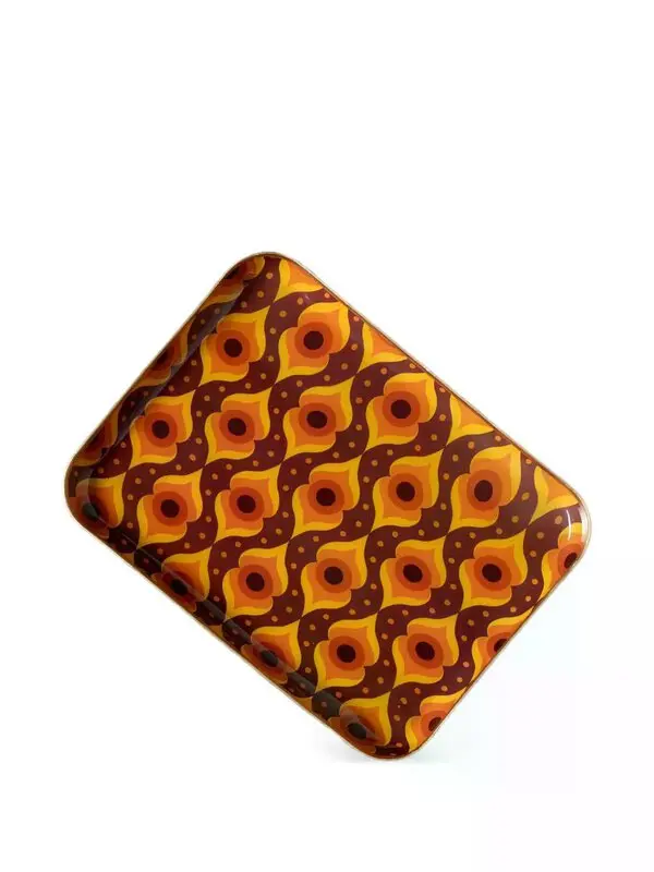 CU I SEEYOU Groovy Geometric-print Trays