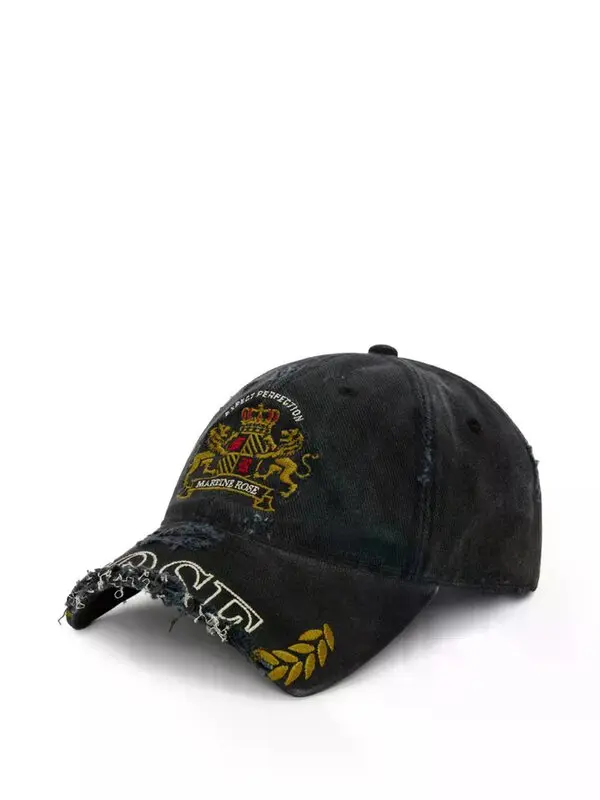 Martine Rose Cut-peak Baseball Cap - Black