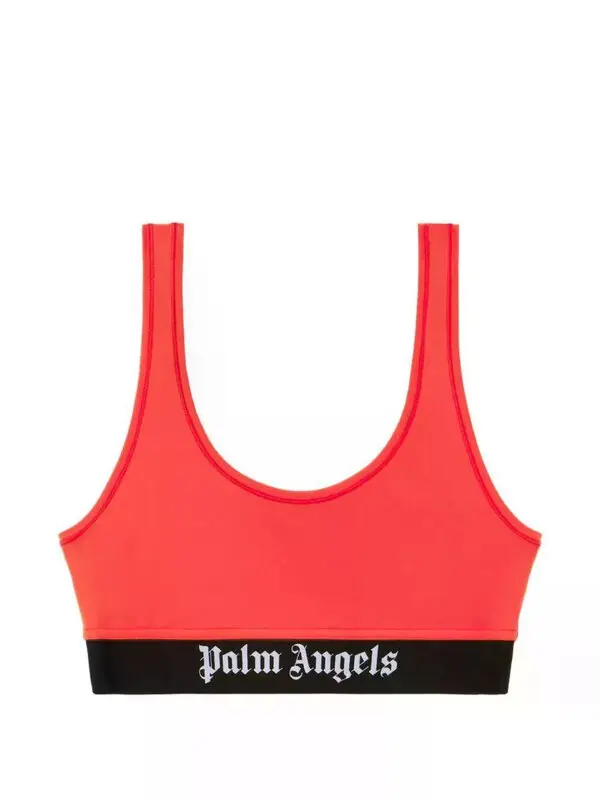 Palm Angels Logo-band Sports Bra - Red