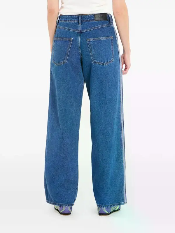 Adidas Striped Wide-leg Jeans