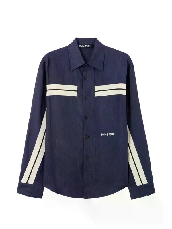 Palm Angels Classic Logo Shirt - Blue