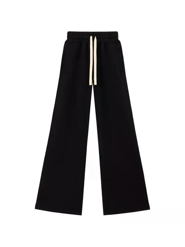 Palm Angels Curved-logo Track Pants - Black