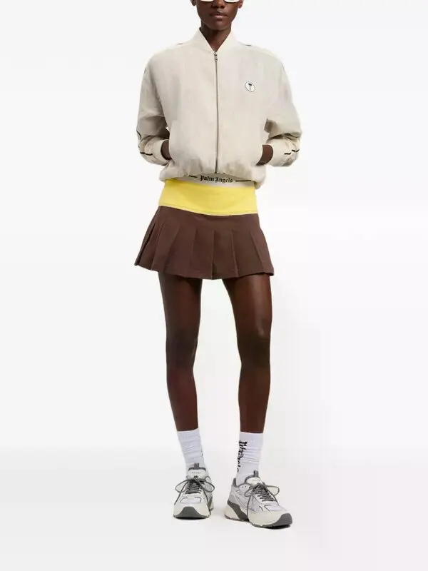 Palm Angels Logo Cotton Jacket - Neutrals