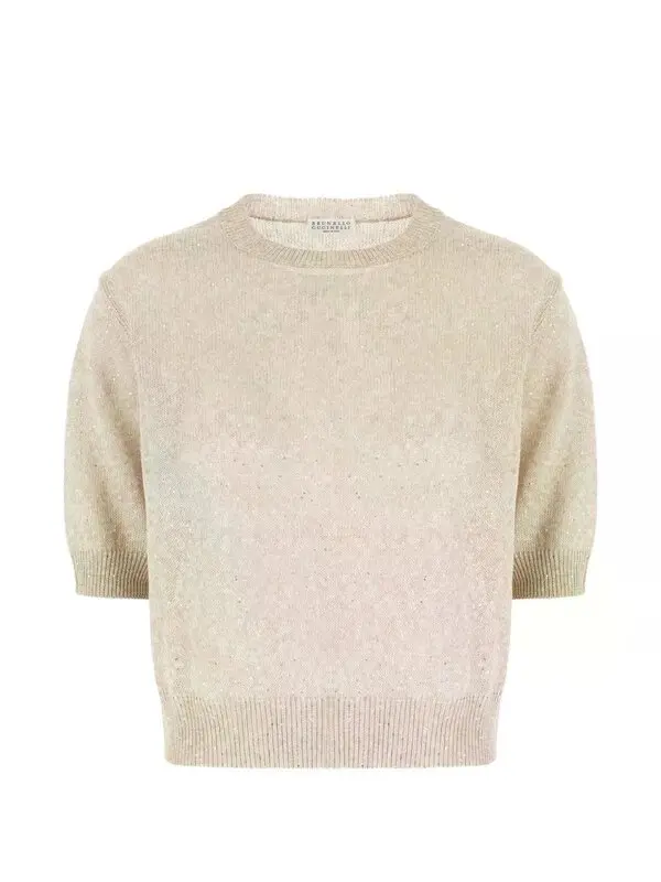 Brunello Cucinelli Sequin Knitwear - Neutrals