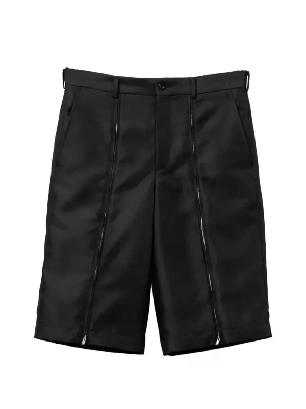 Comme Des Garçons Zip Detail Trousers - Black
