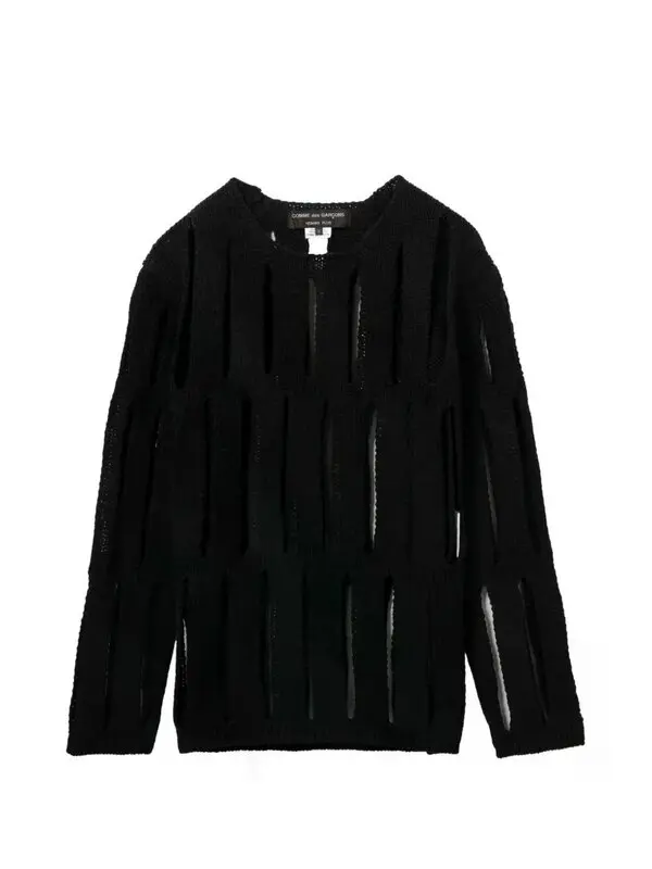 Comme Des Garçons Cut-out Sweater - Black