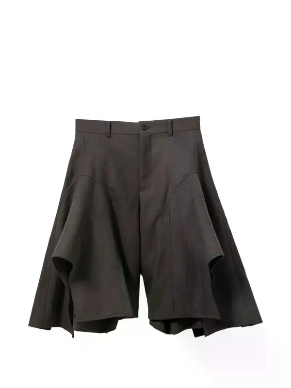 Comme Des Garçons Paneled Layered Shorts - Grey